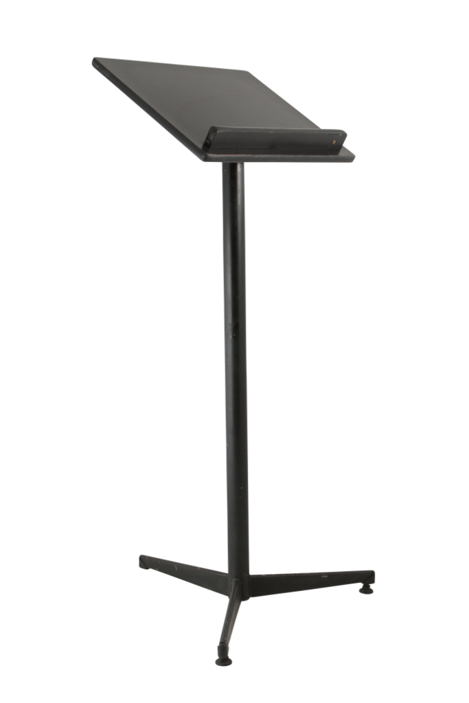 Lectern Pedestal - Black | Social Event Hire