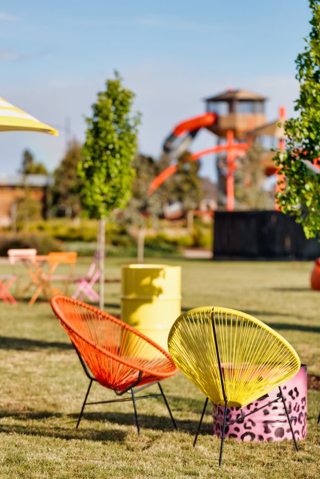 Yellow acapulco chair store