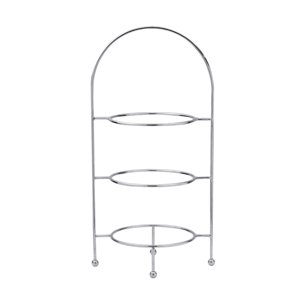 Plate Stand 3 Tier - Stainless Steel | Social Event Hire