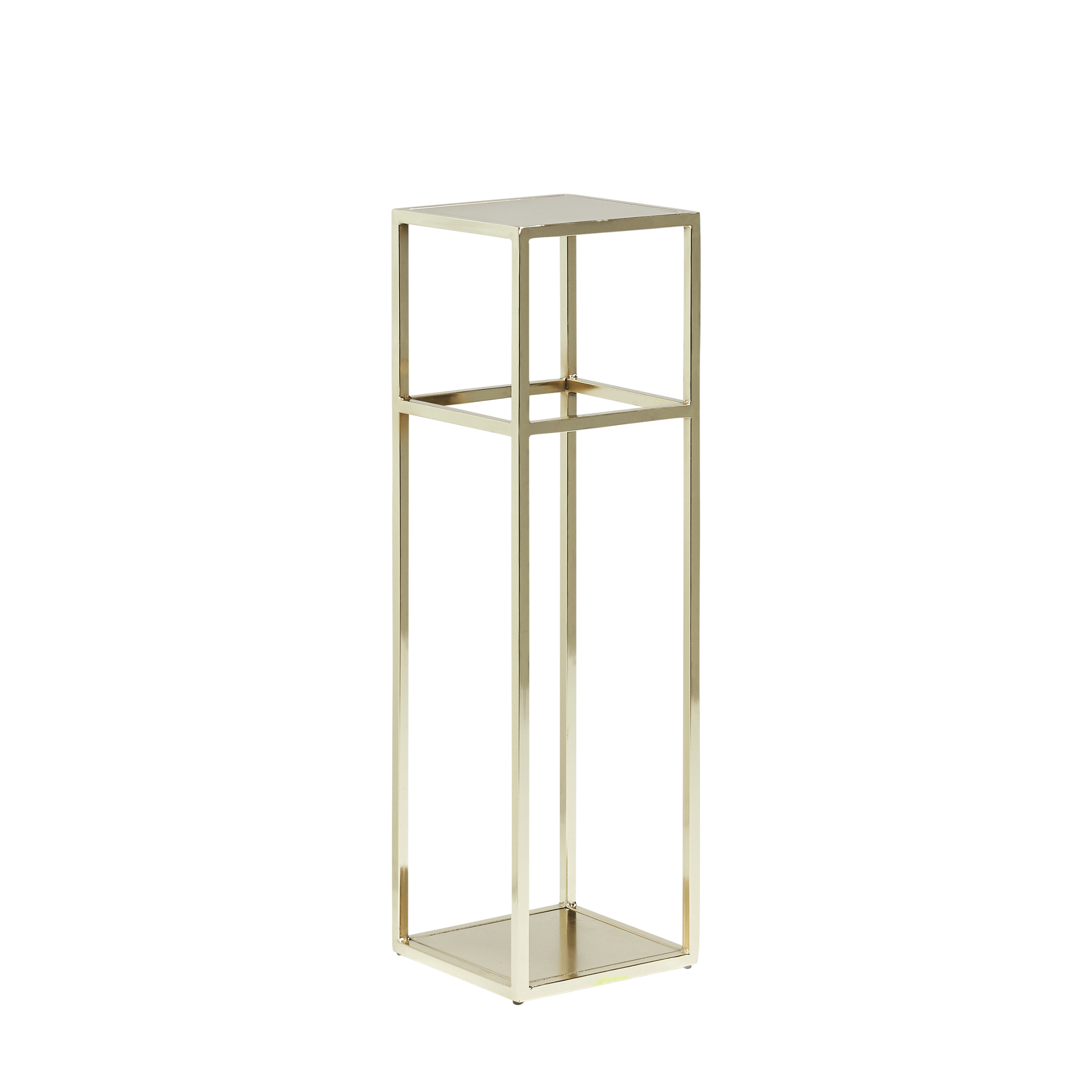 Metal Plinth Gold Social Event Hire
