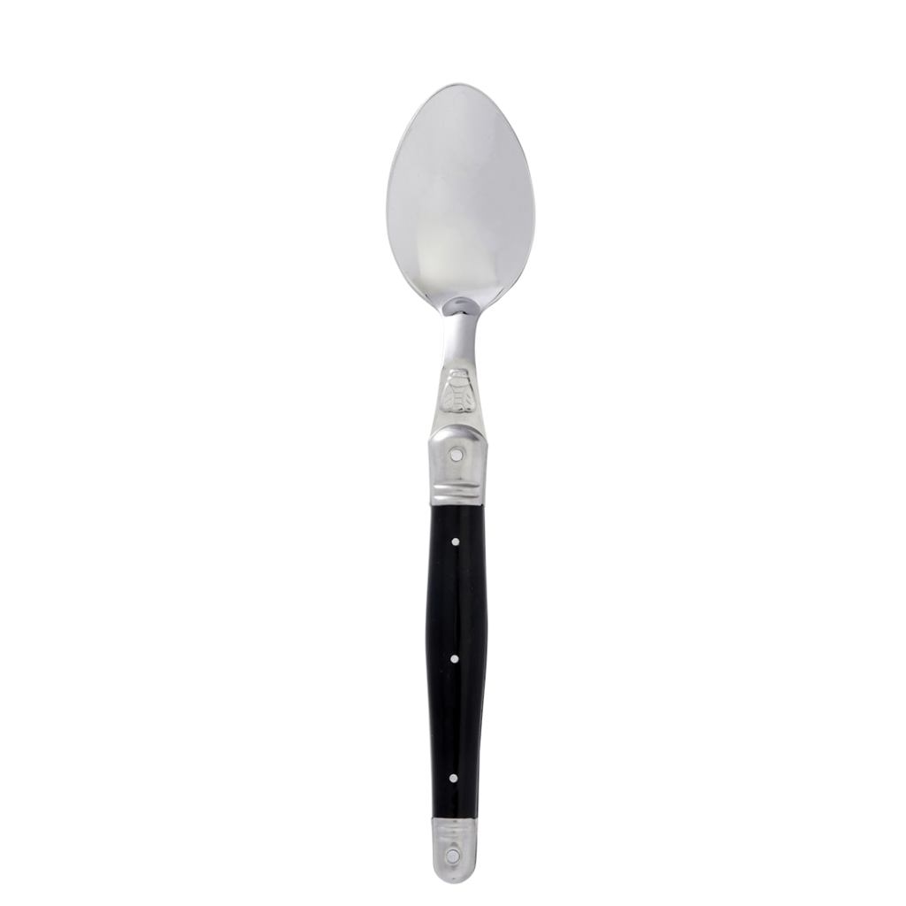 Laguiole Black Dessert Spoon | Social Event Hire