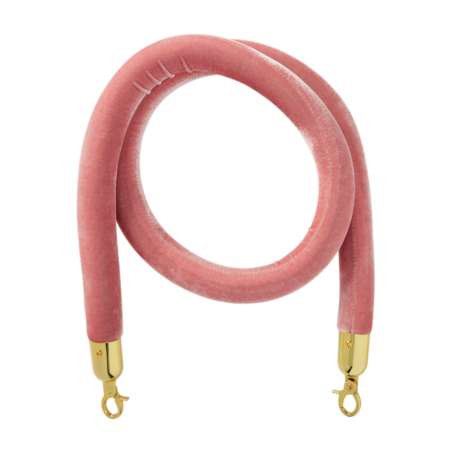 Rope Red Braided - Gold Clips | Social Event Hire