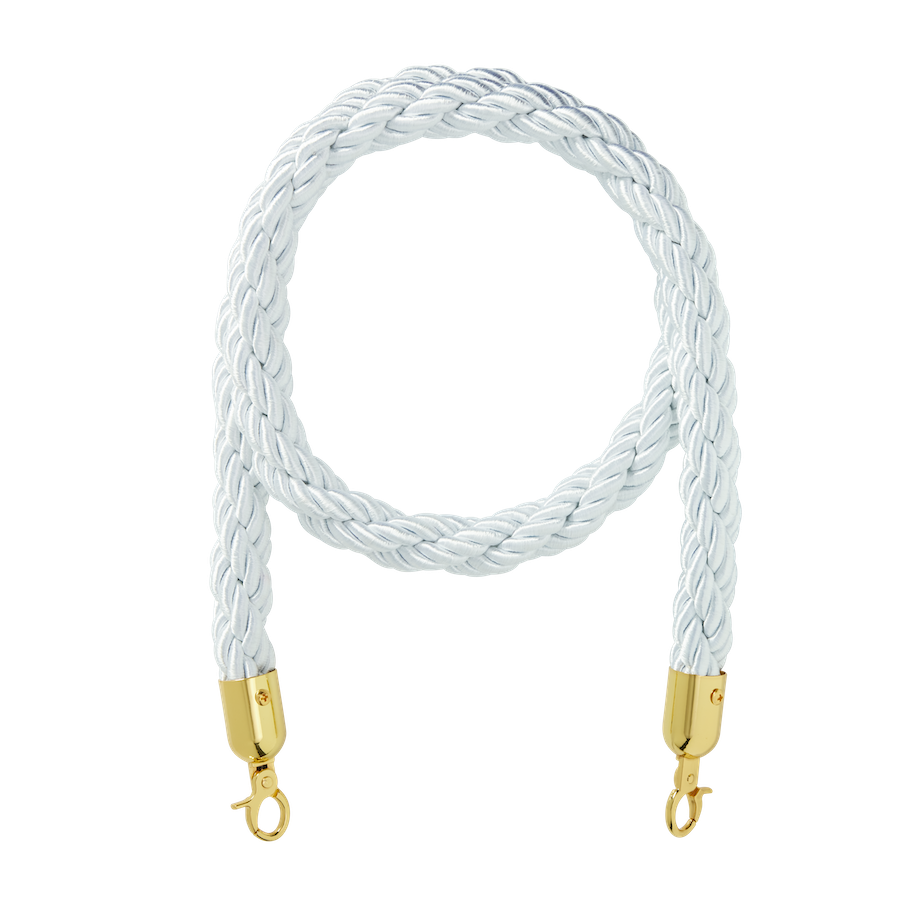 Rope Red Braided - Gold Clips | Social Event Hire