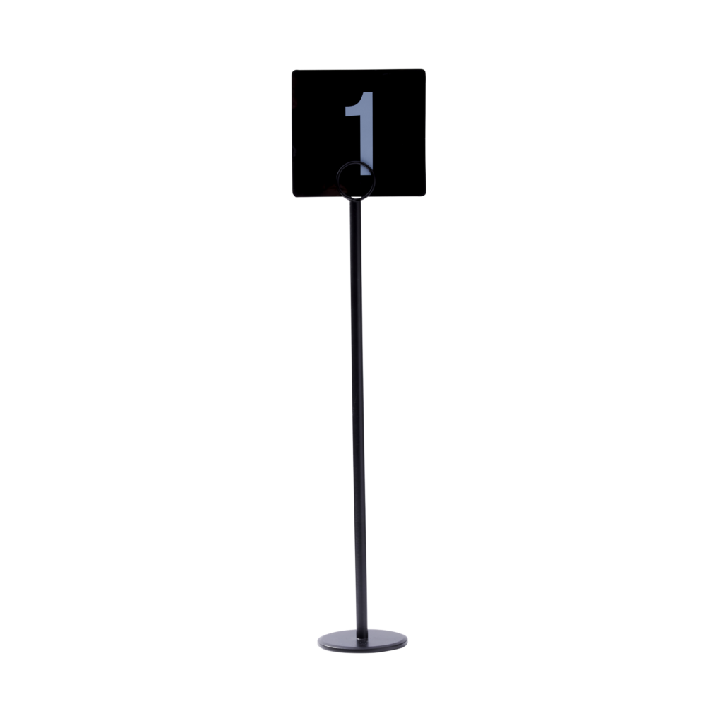 Table Number Stand - Tall | Social Event Hire