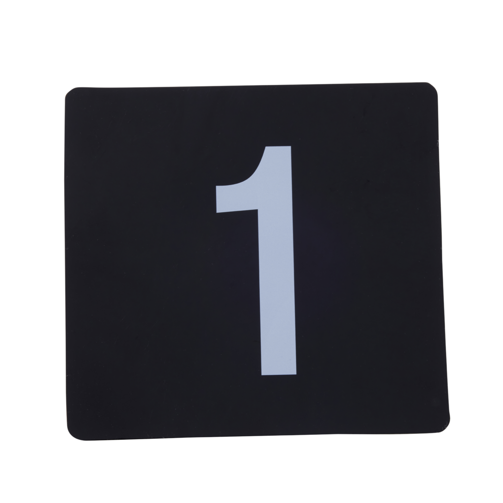 Table Numbers Black | Social Event Hire